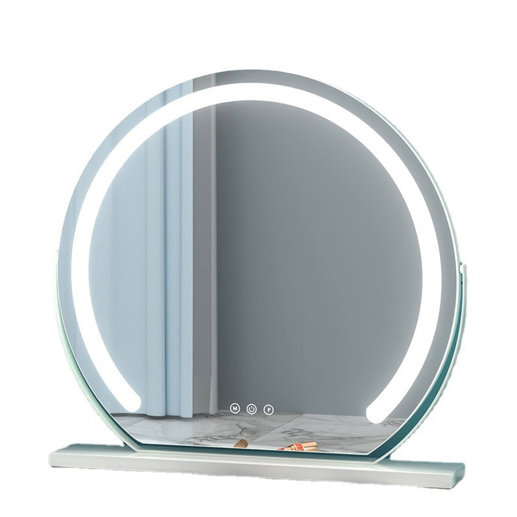 Round Makeup Vanity Mirror 24"/60cm Large for Dressing Table, LED Stri ...